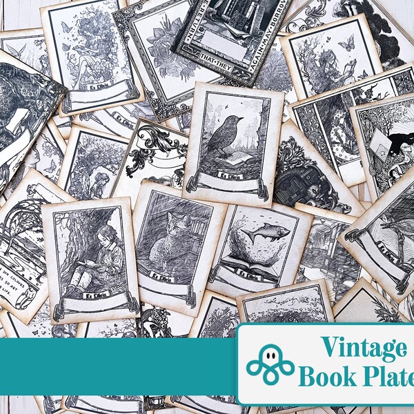 Vintage Book Plates - Etsy