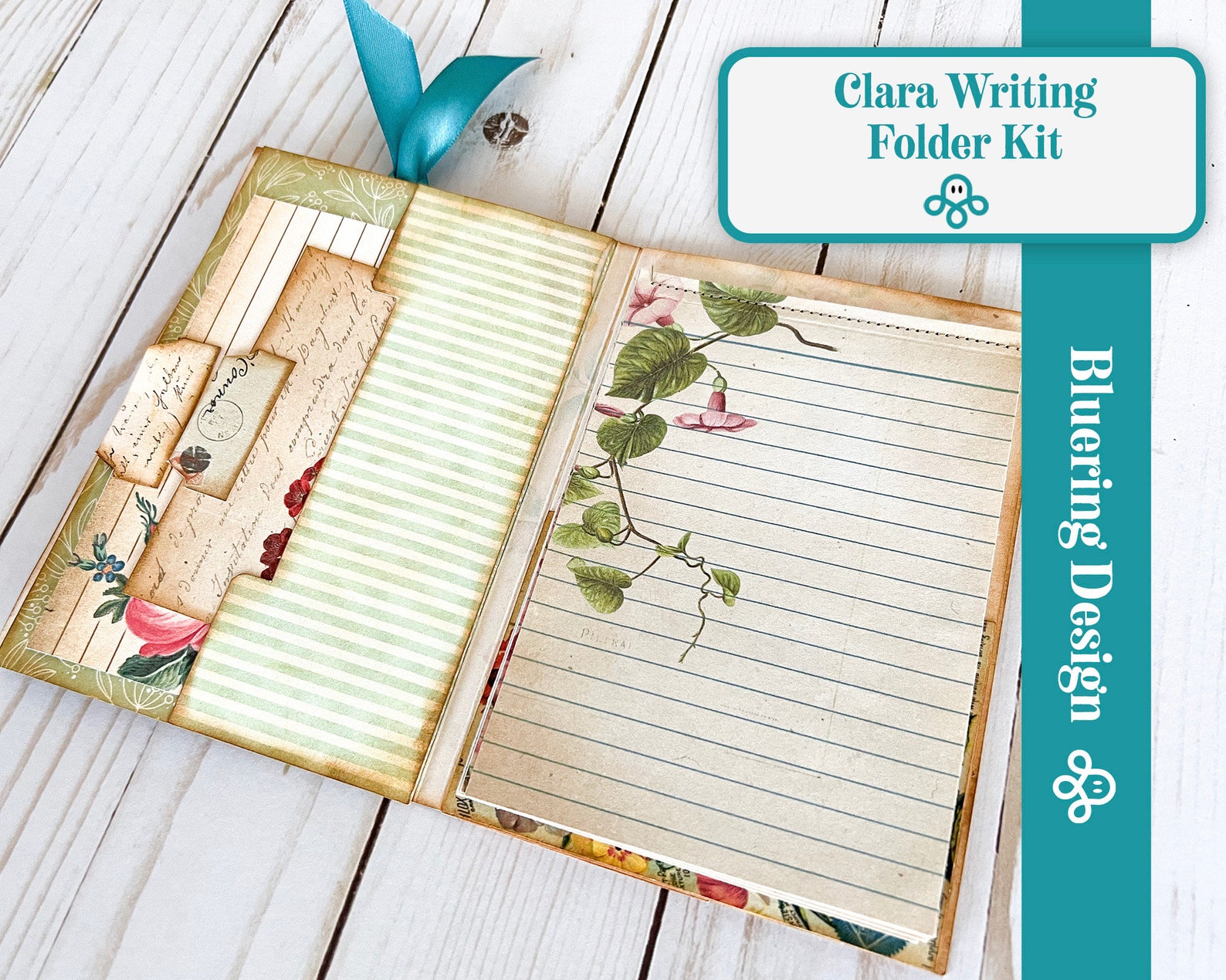 Clara Folio Kit Junk Journal Kit Folding Folio Loaded - Etsy