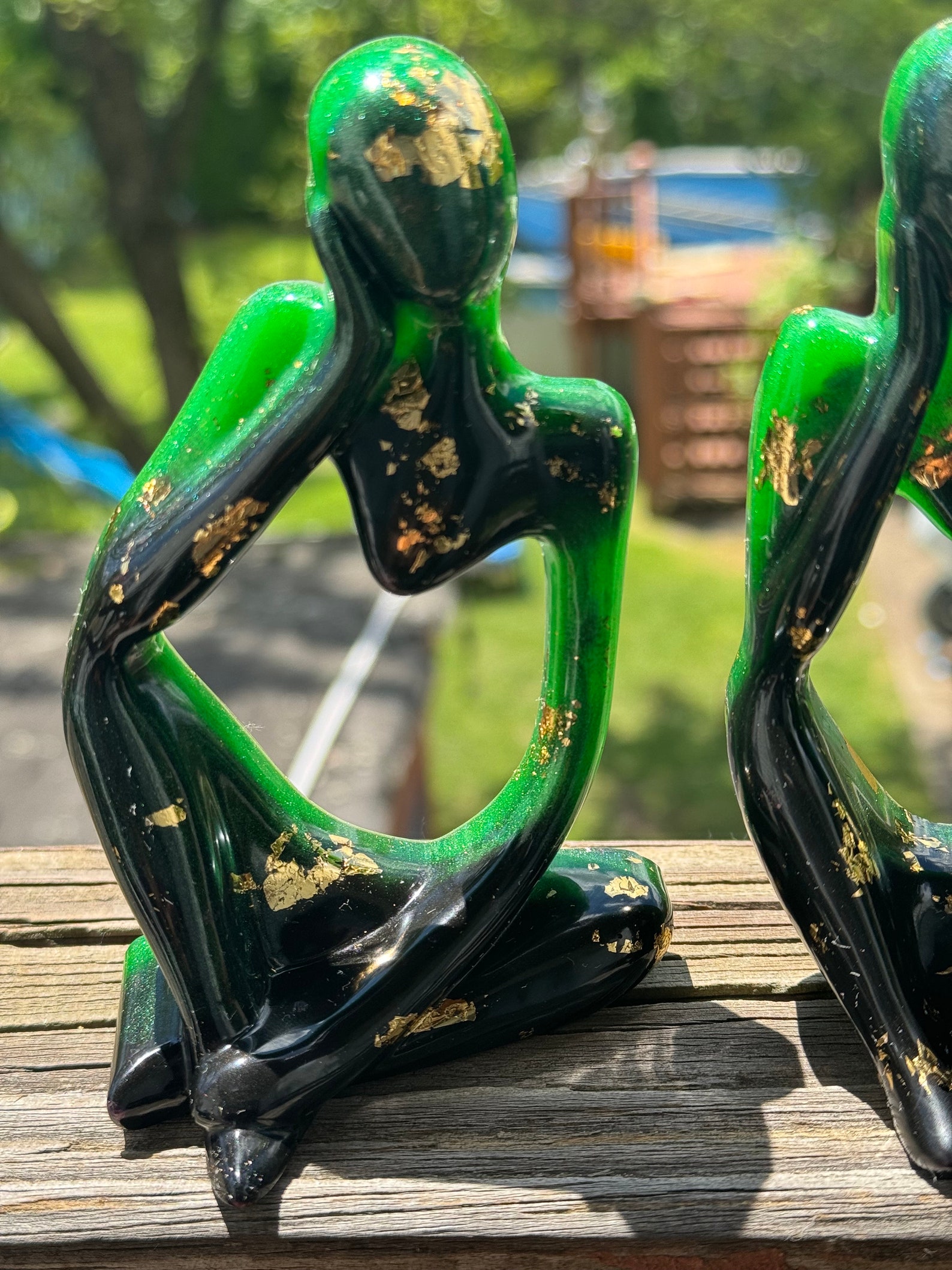 3 Handmade Resin Thinking Man Gift for Special Occasion to Home ...