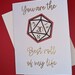 Dnd or RPG Metallic Foil Mother's Day Card With D20 'nerdy Moms Build ...