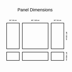 Wainscoting Paneling Kit, 3 Upper Rectangles and 3 Bottom Frames in Our ...