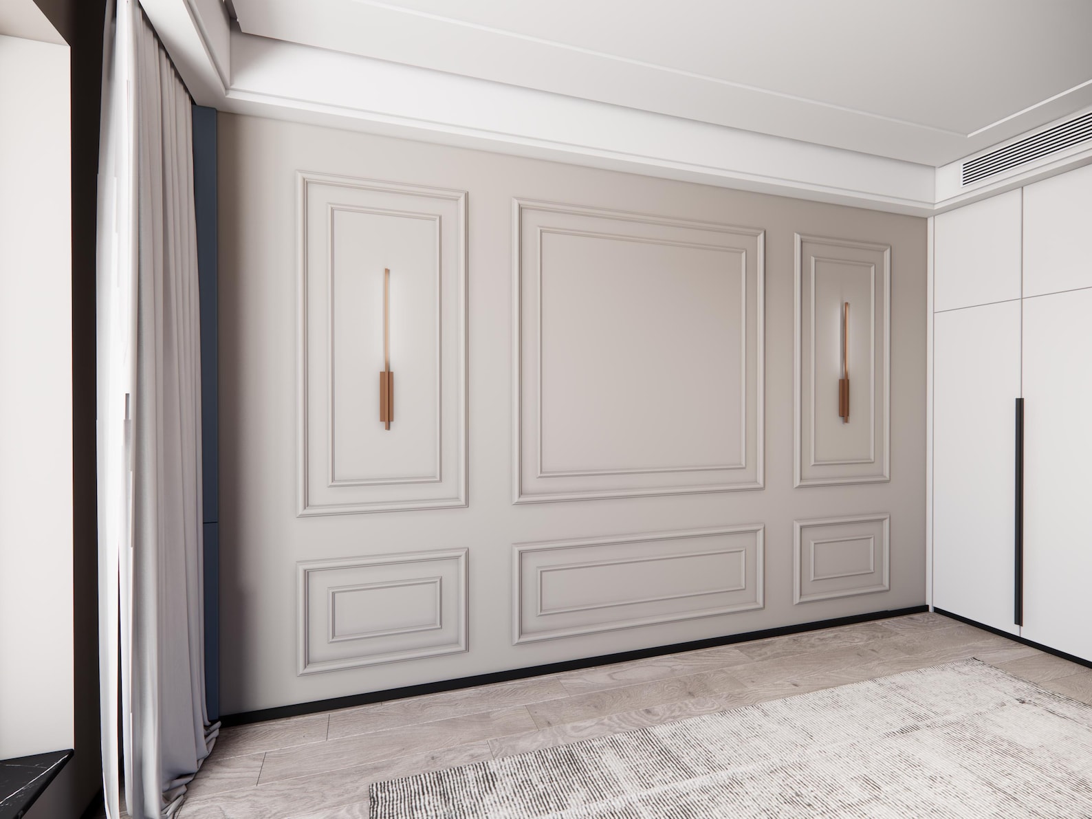 Wall Molding Package Ready to Assemble, Pre-cut Factory Primed, Wall ...