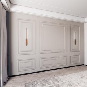 Wall Molding Package Ready to Assemble, Pre-cut Factory Primed, Wall ...