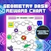 Printable Geometry Dash Reward Chart (digital Download) - Etsy