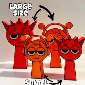 Sprunki Toys, 3D Printed Toys, Cake Toppers, Party Favor, Incredibox ...