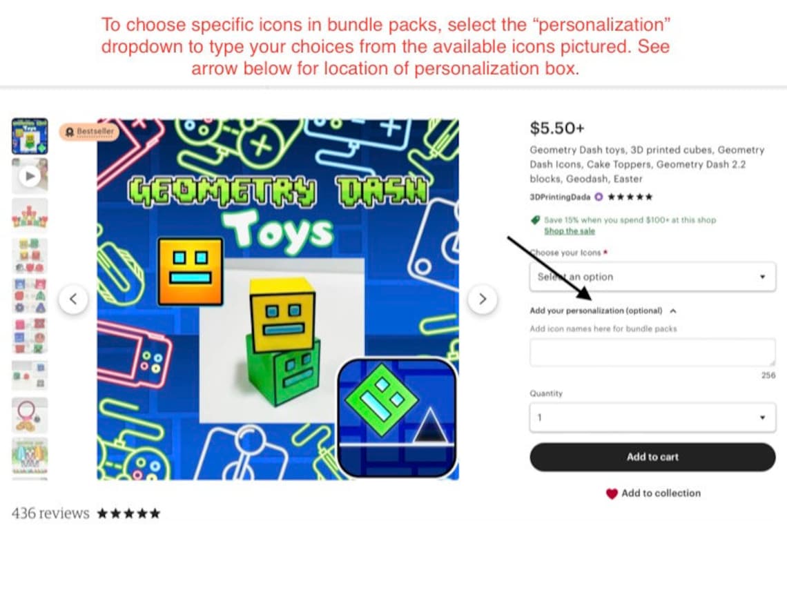 Geometry Dash Toys, 3D Printed Cubes, Geometry Dash Icons, Cake Toppers ...