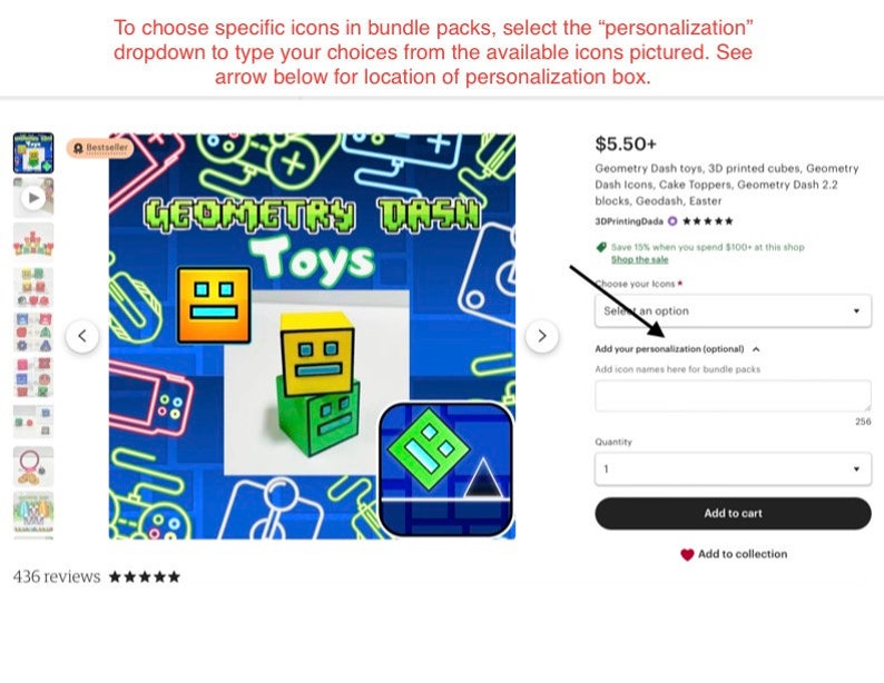 Geometry Dash Toys, 3D Printed Cubes, Geometry Dash Icons, Cake Toppers ...