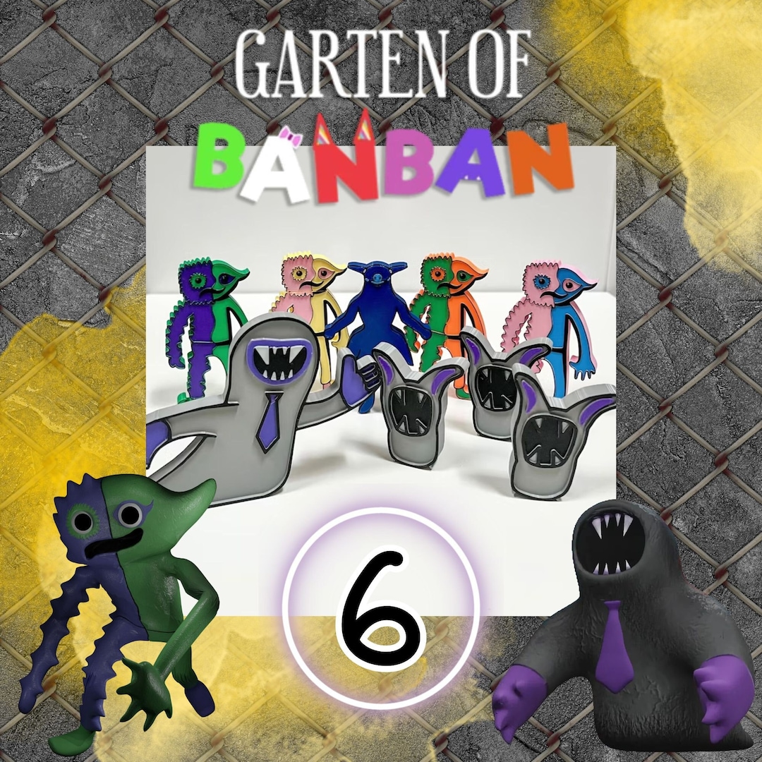 Garten of Banban 6 Figures, Sir Dadadoo, Nanny, Bittergiggle ...