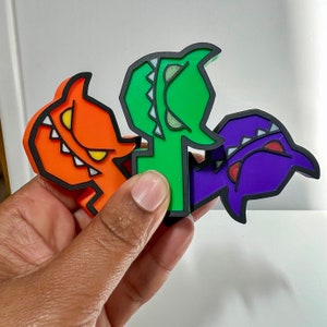 Demon Keys, Geometry Dash Toys, 3D Printed, Geometry Dash Icons, Cake ...