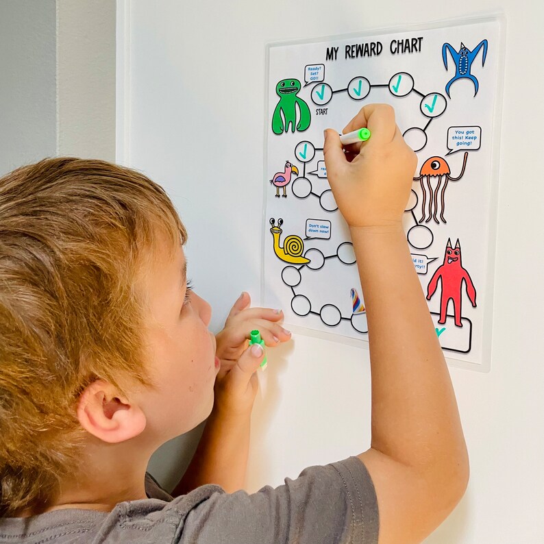 Printable Banban Reward Chart, Kids Chore Chart (digital Download) - Etsy