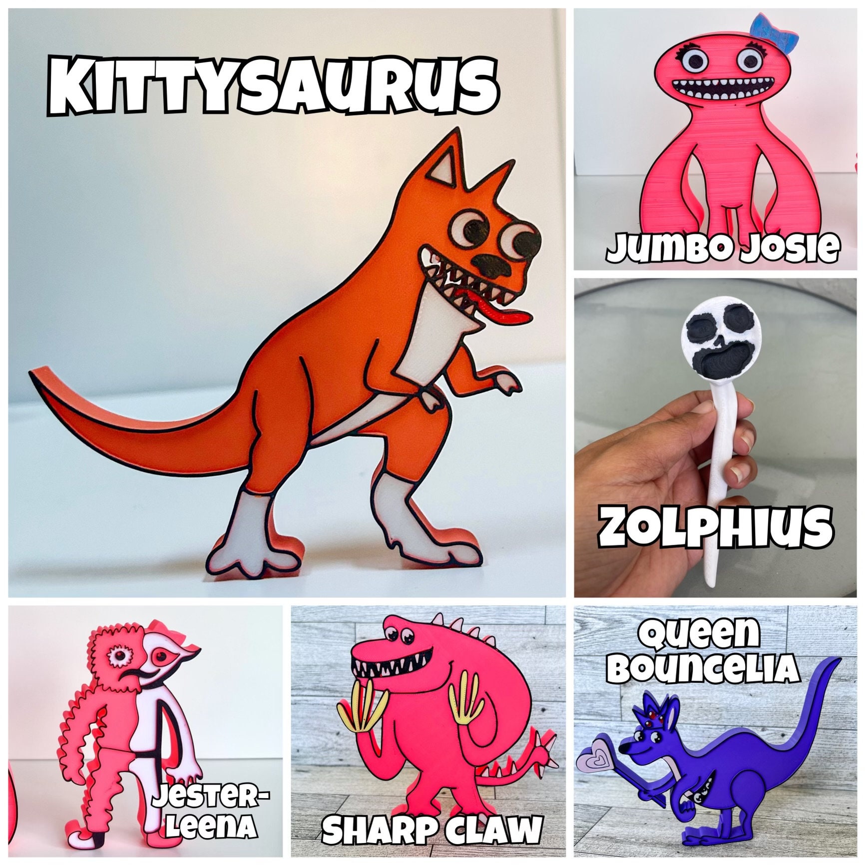 Garten of Banban Figures, 3D Printed Character Bundle - Etsy