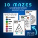 Printable Geometry Dash Mazes, 10-pack, Digital Download, Geometry Dash ...