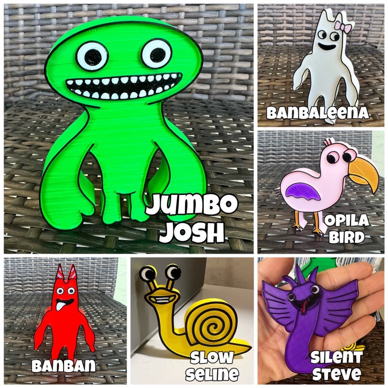 Garten of Banban Figures, 3D Printed Character Bundle - Etsy
