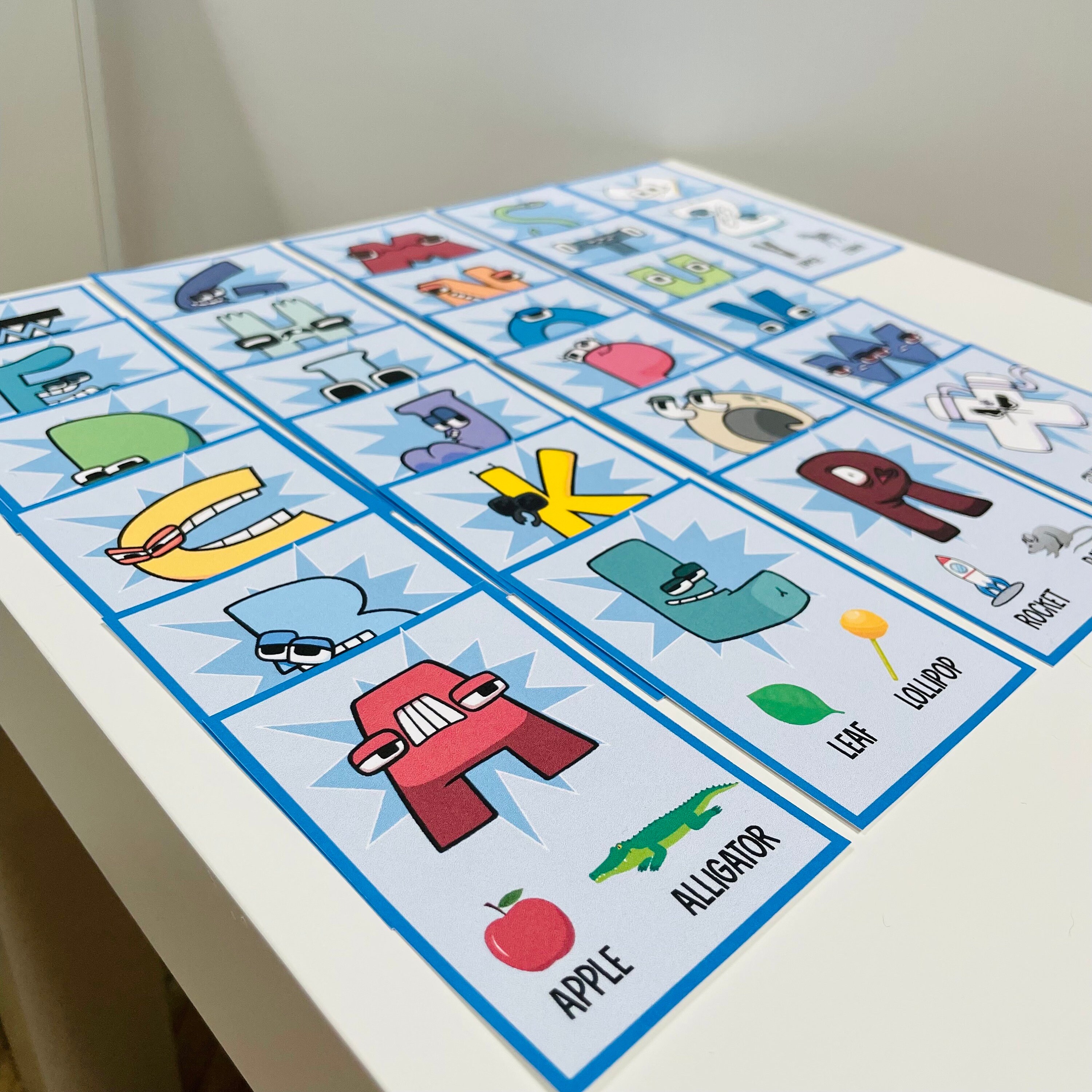 Printable Alphabet Lore Cards, Digital Download, Alphabet Flashcards ...