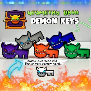 Character Icons, Geometry Dash Toys, 3D Printed, Geometry Dash Icons ...