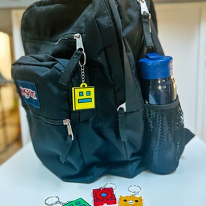 Geometry Dash Keychain, Geometry Dash Backpack Decoration, Geometry ...