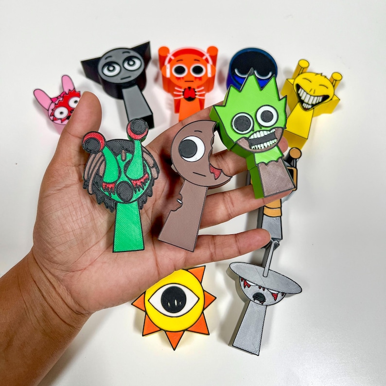 Sprunki Horror Toys, 3D Printed Toys, Cake Toppers, Party Favor ...