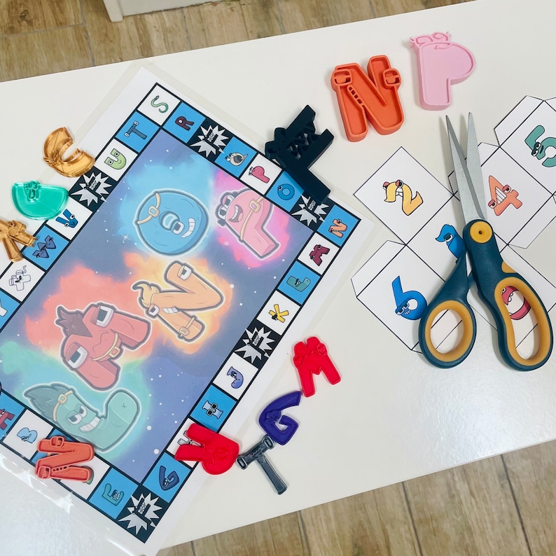 Printable Alphabet Lore Board Game defeat Letter - Etsy