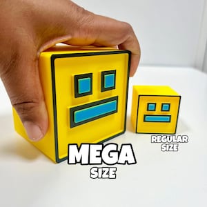 MEGA Cubes, Extra Large Geometry Dash Toys, 3D Printed Cubes, Geometry ...