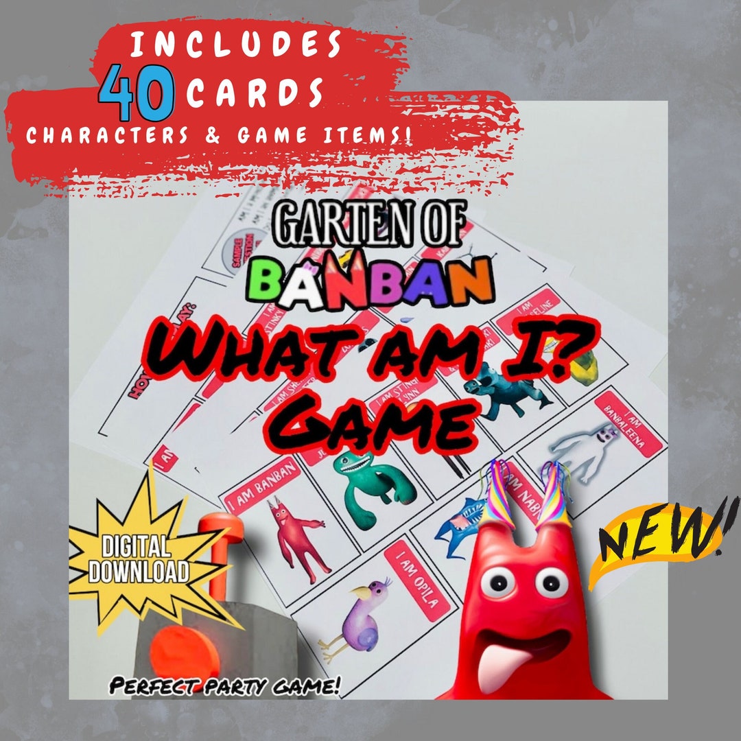 Printable Banban Game “what Am I?”, Digital Download, Garten of Banban ...