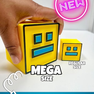 Geometry Dash Toys, 3D Printed Cubes, Geometry Dash Icons, Cake Toppers ...