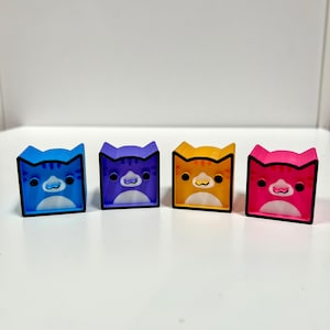 Cat Pack, Geometry Dash Toys, 3D Printed Cubes, Geometry Dash Icons ...