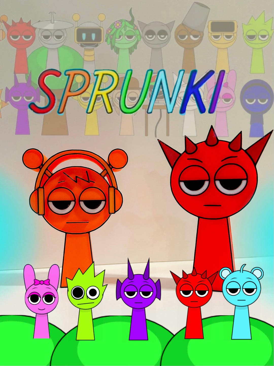 Sprunki Toys, 3D Printed Toys, Cake Toppers, Party Favor, Incredibox ...