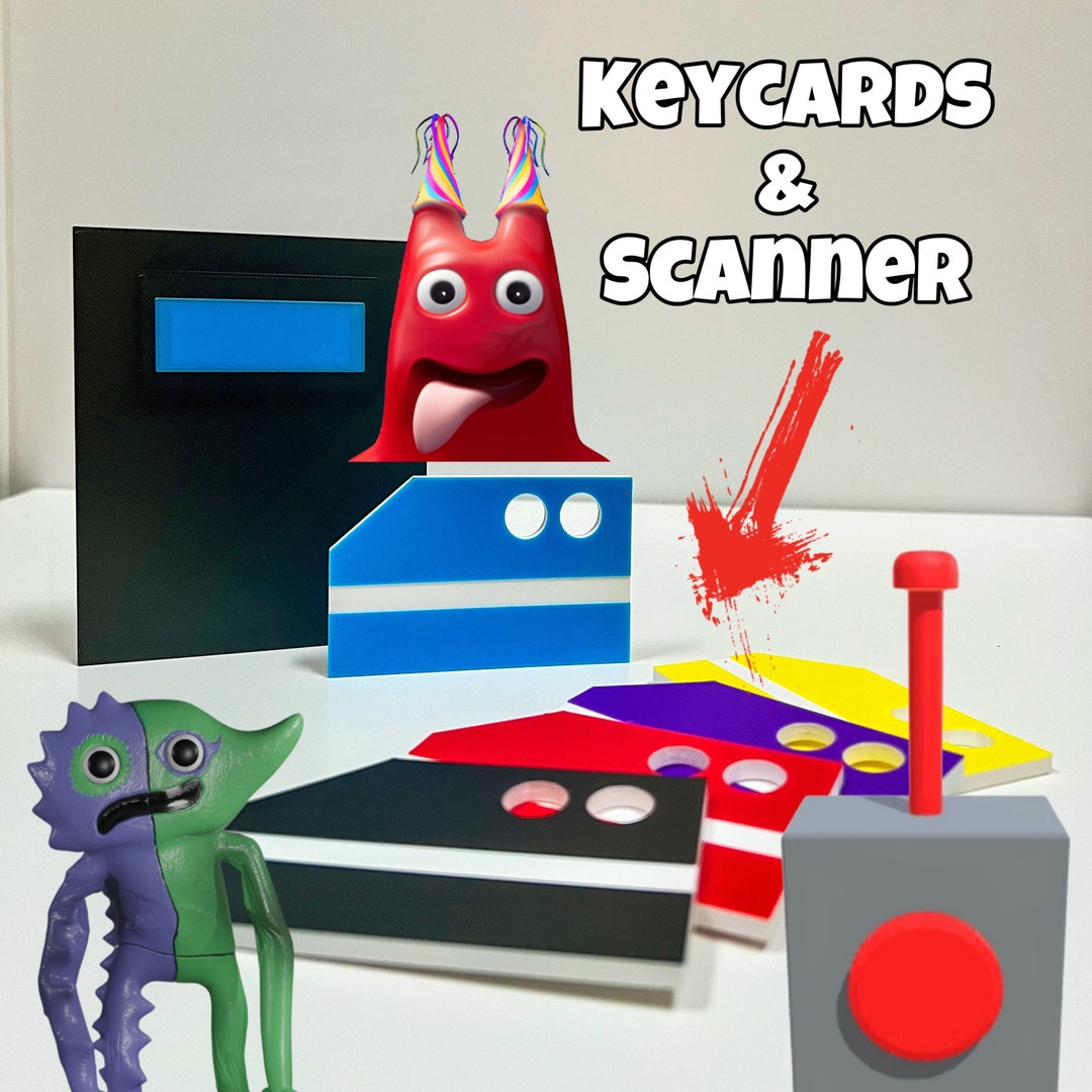 Garten of Banban Keycard and Scanner Playpack, Key Cards, Pretend ...