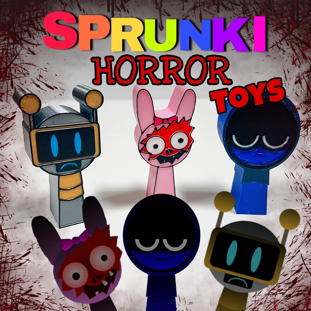 Sprunki Horror Toys, 3D Printed Toys, Cake Toppers, Party Favor ...
