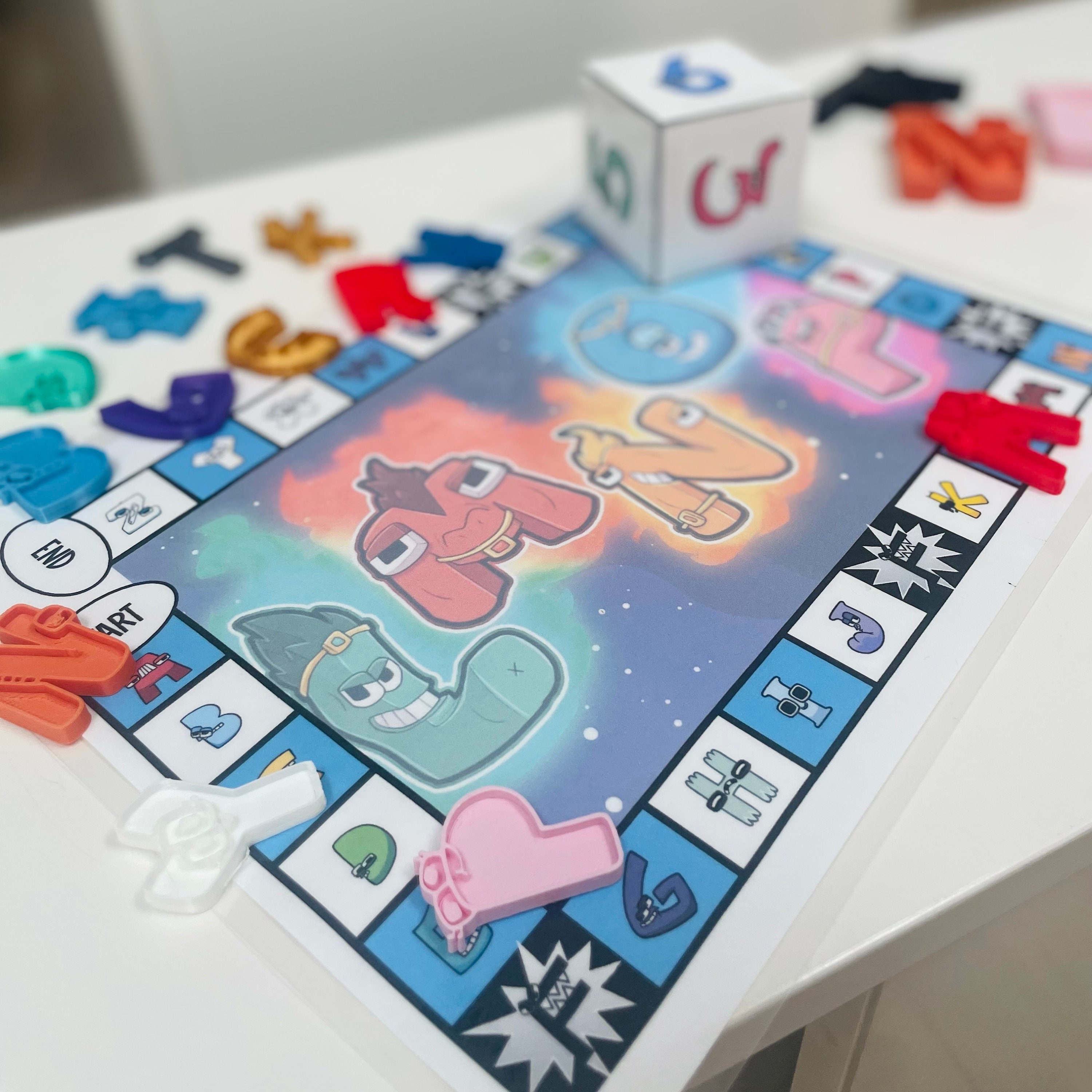 Printable Alphabet Lore Board Game defeat Letter F, Digital Download ...