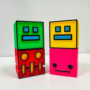 MEGA Cubes, Extra Large Geometry Dash Toys, 3D Printed Cubes, Geometry ...