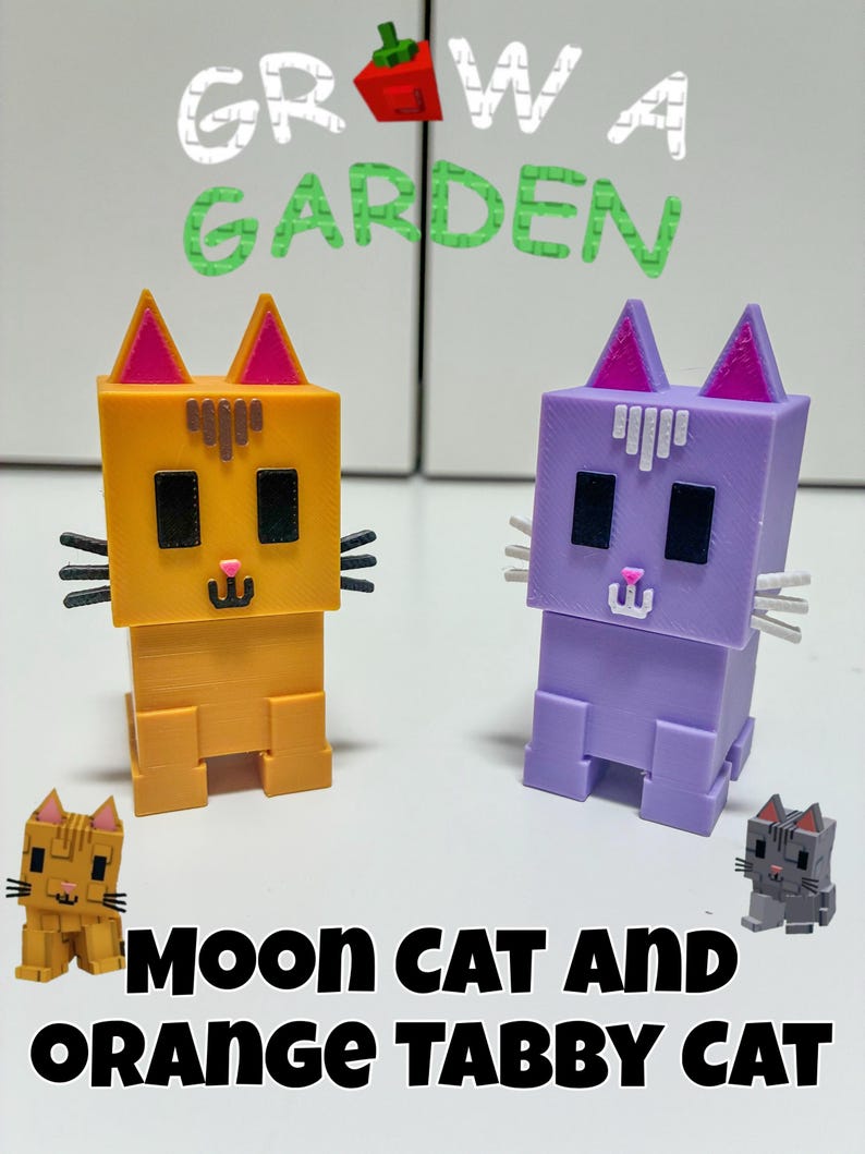 Grow a Garden Roblox-inspired 3D Printed Pets | Gamer Gift | Toy Set ...