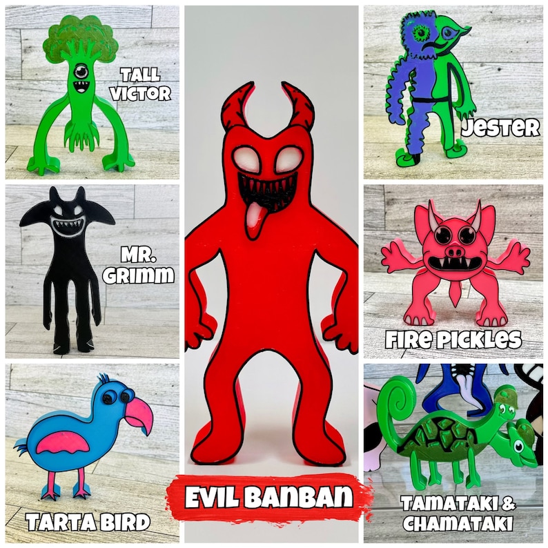 Garten of Banban Givanium Bottle, Jumbo Josh Figure, 3D Printed ...