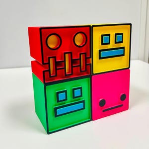 MEGA Cubes, Extra Large Geometry Dash Toys, 3D Printed Cubes, Geometry ...