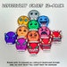 Difficulty Faces, Geometry Dash Toys, 3D Printed Cubes, Geometry Dash ...