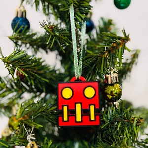 Geometry Dash Ornaments, Geometry Dash Christmas Ornaments, Geometry ...