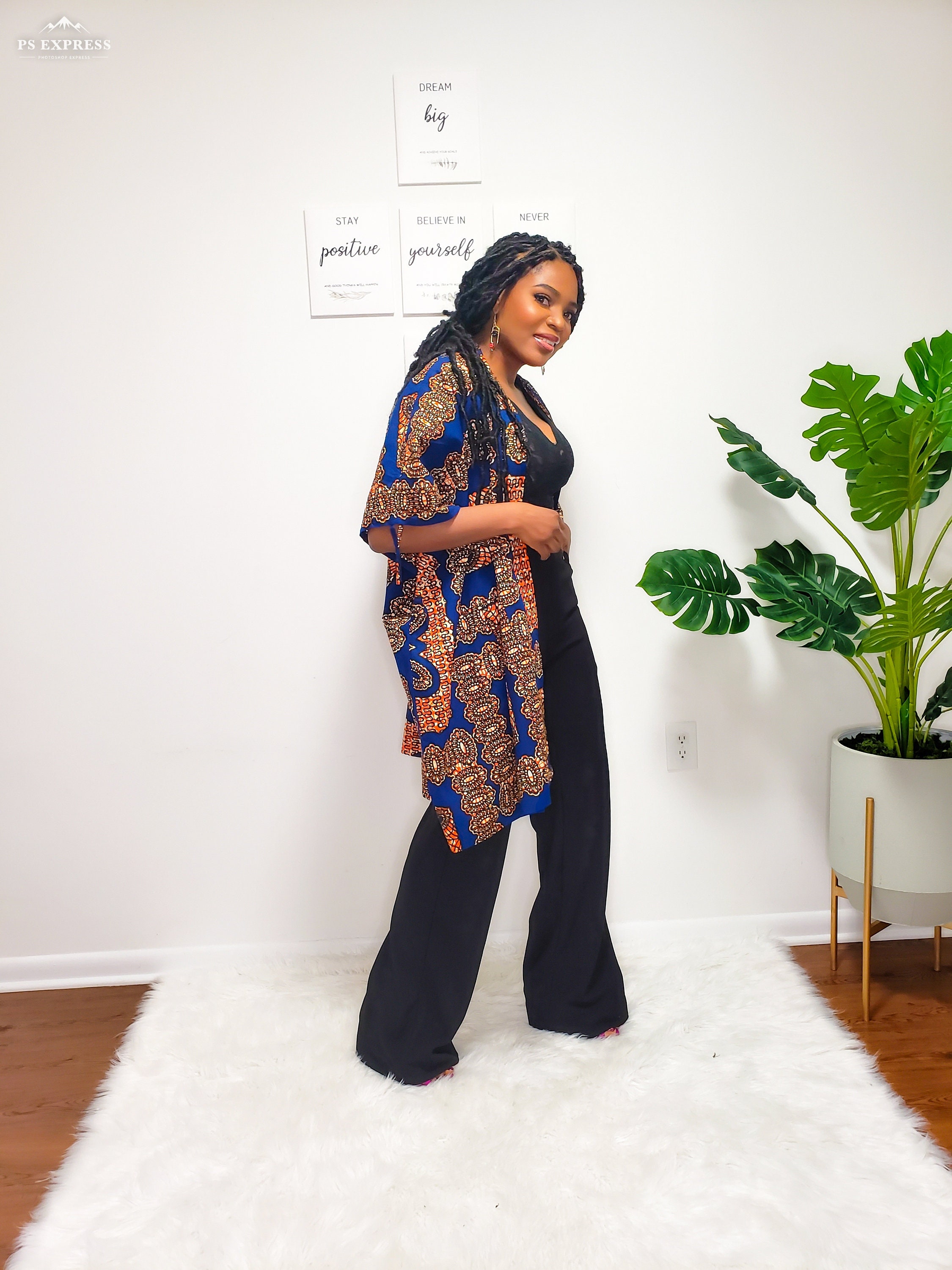 African Kimono Top African Clothing For Women Oversized Kimono Tunic