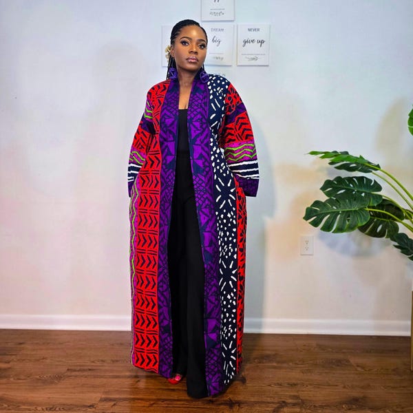 Kimono Ankara Two Piece - Etsy