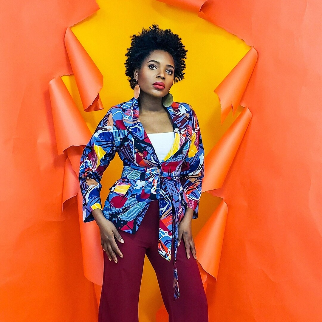 Colorful African Print Women's Jacket Ankara Jackect Women's Jacket for ...