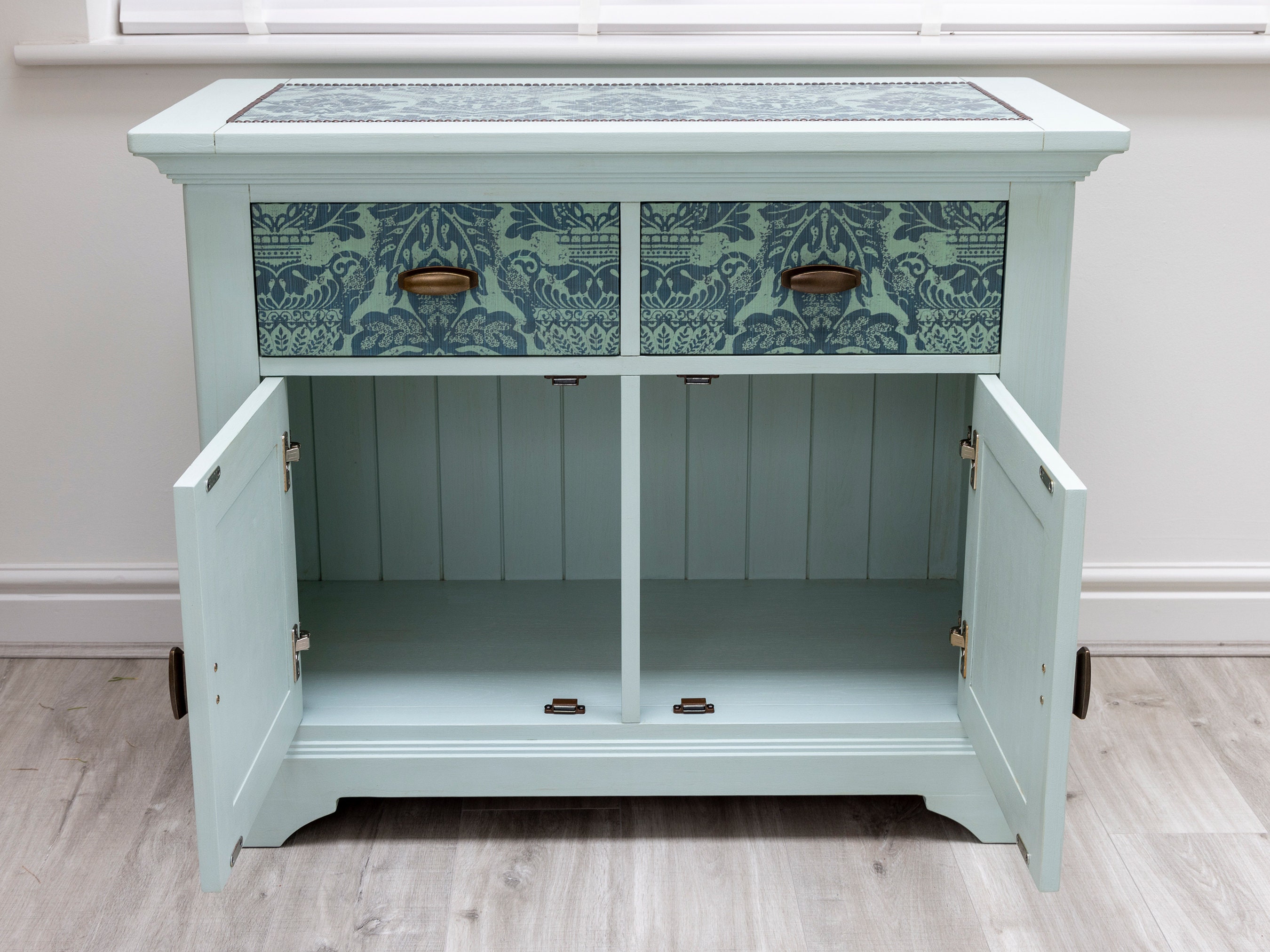 Upcycled Unique Bespoke Sideboard, Painted, Decoupage, TV Unit, Storage ...