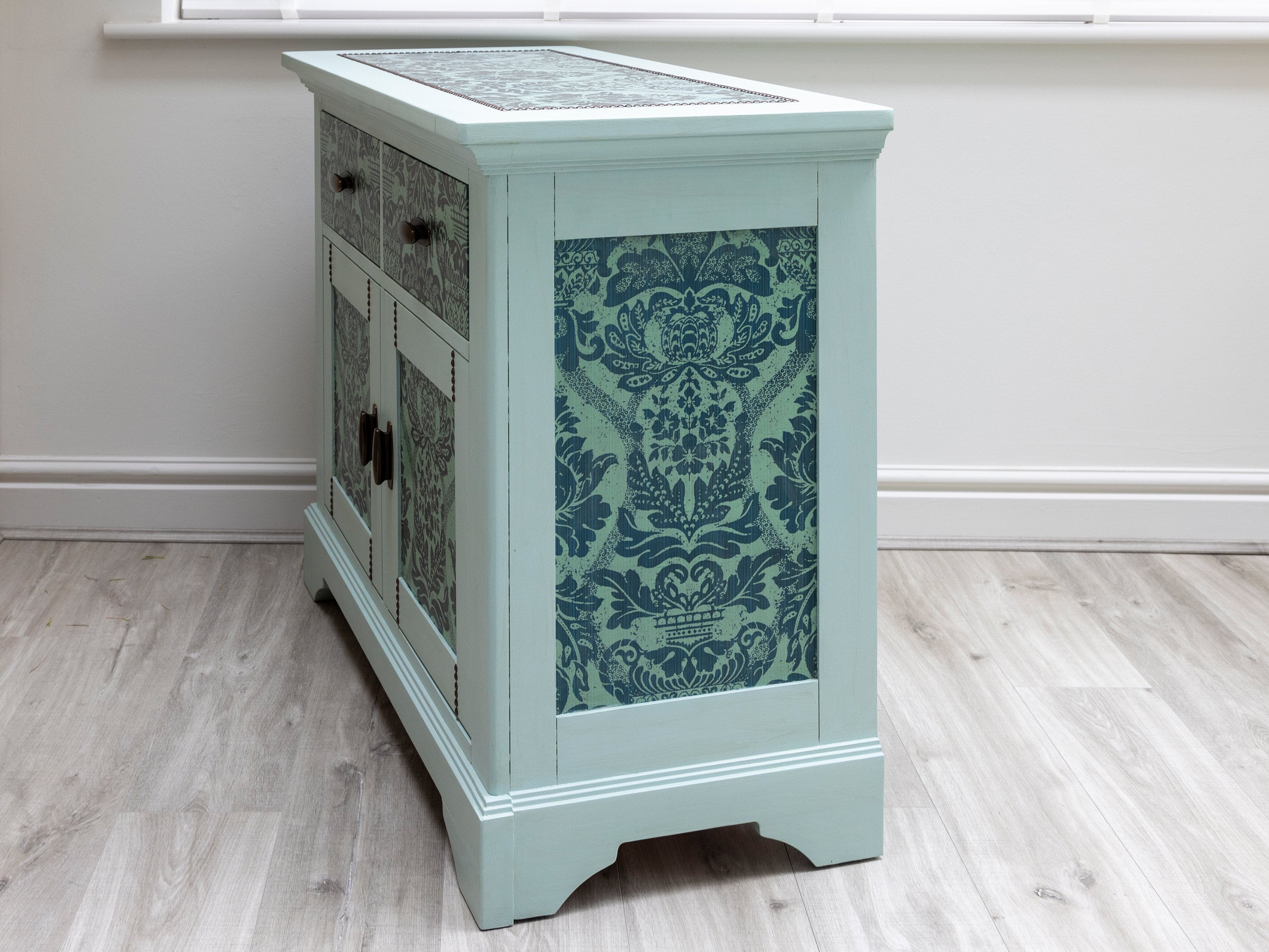 Upcycled Unique Bespoke Sideboard, Painted, Decoupage, TV Unit, Storage ...