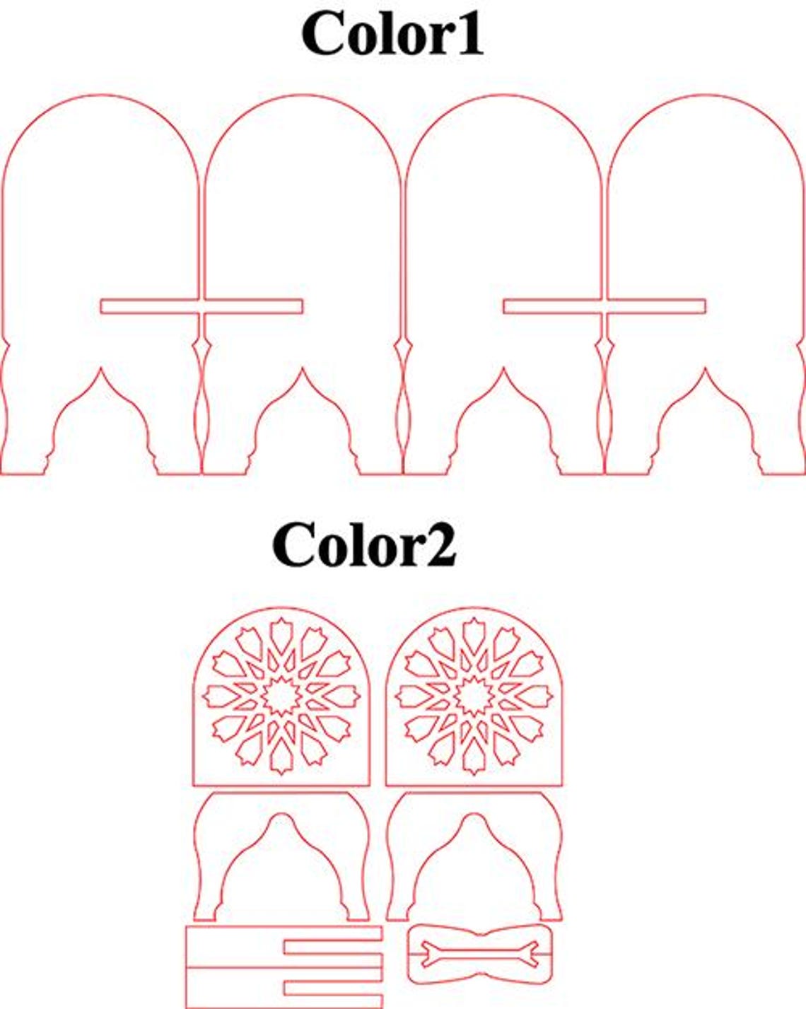Holy Quran Lectern Box Holder, Quran Stand Laser Cut File Svg Dxf Ai ...