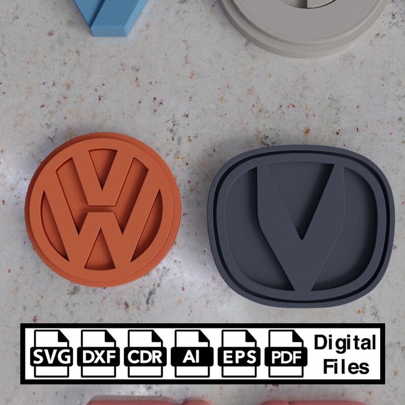 Car Logo 3d Print File Stl Files - Etsy