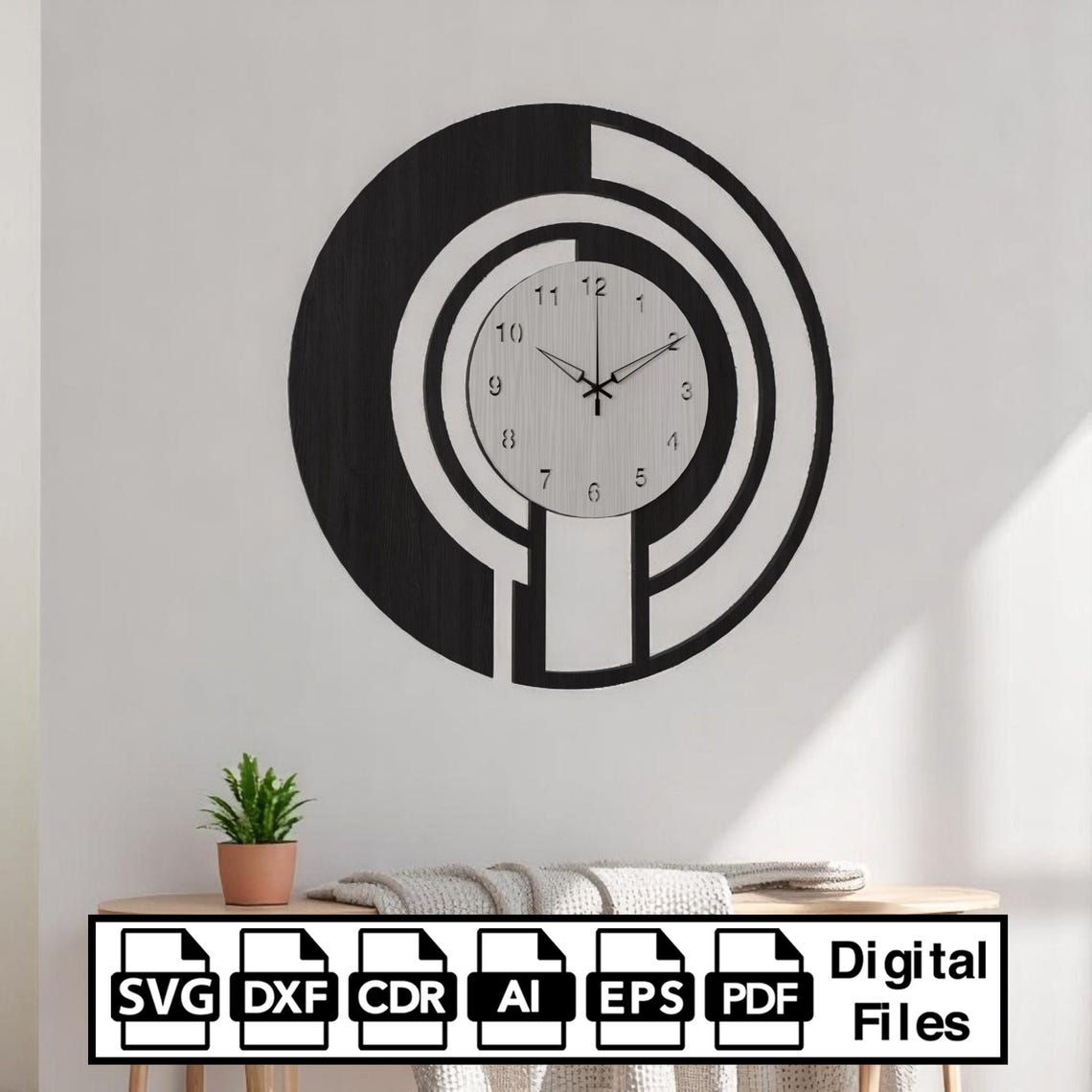 Laser Cut Wall Clock Design – CNC Files (digital Download) - Etsy