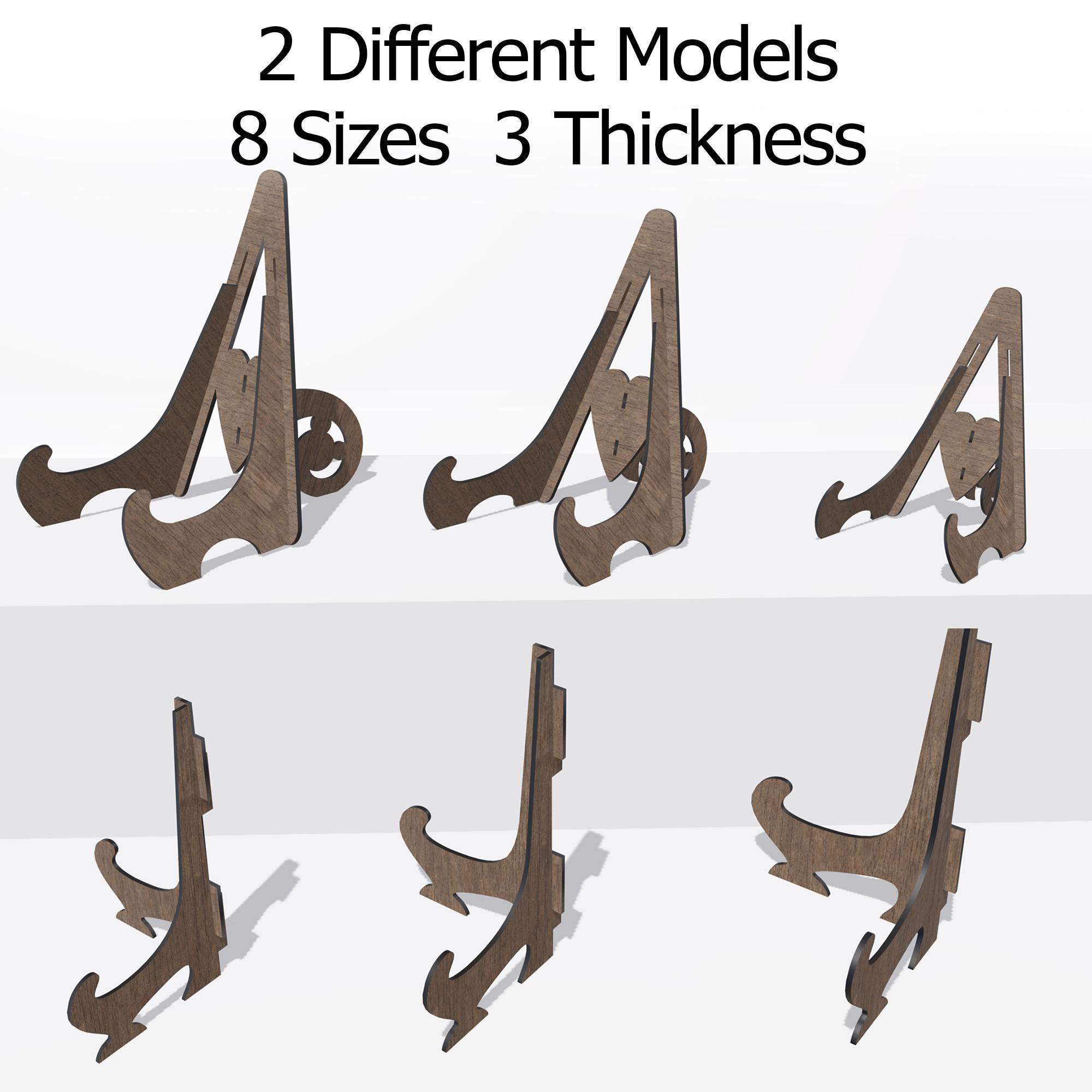Laser Cut Easel Stand File, Photo Frame Display (svg, Cdr, Ai, Pdf, Dxf ...