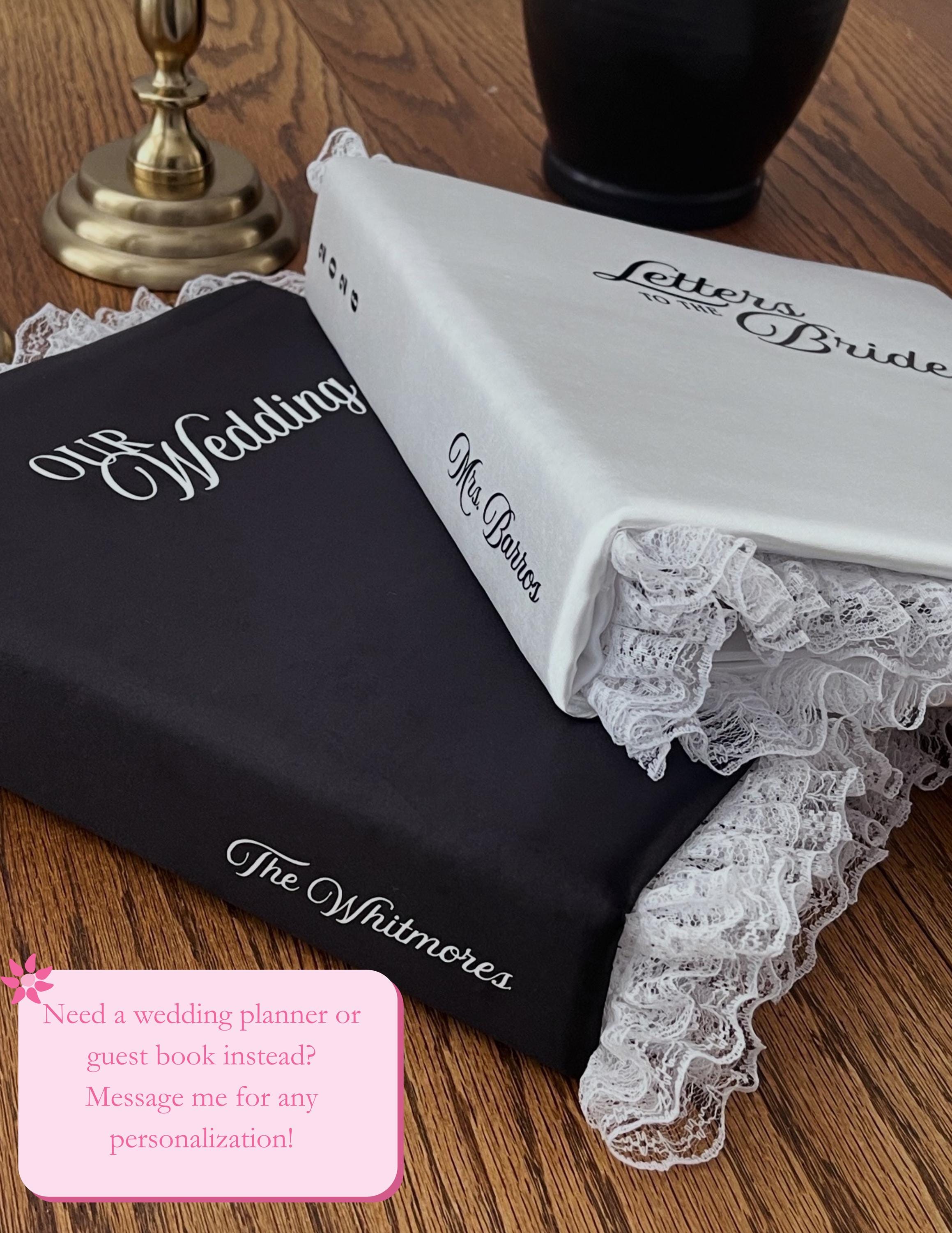 Custom Letters to the Bride Scrapbook | Charmeuse Satin Handmade ...