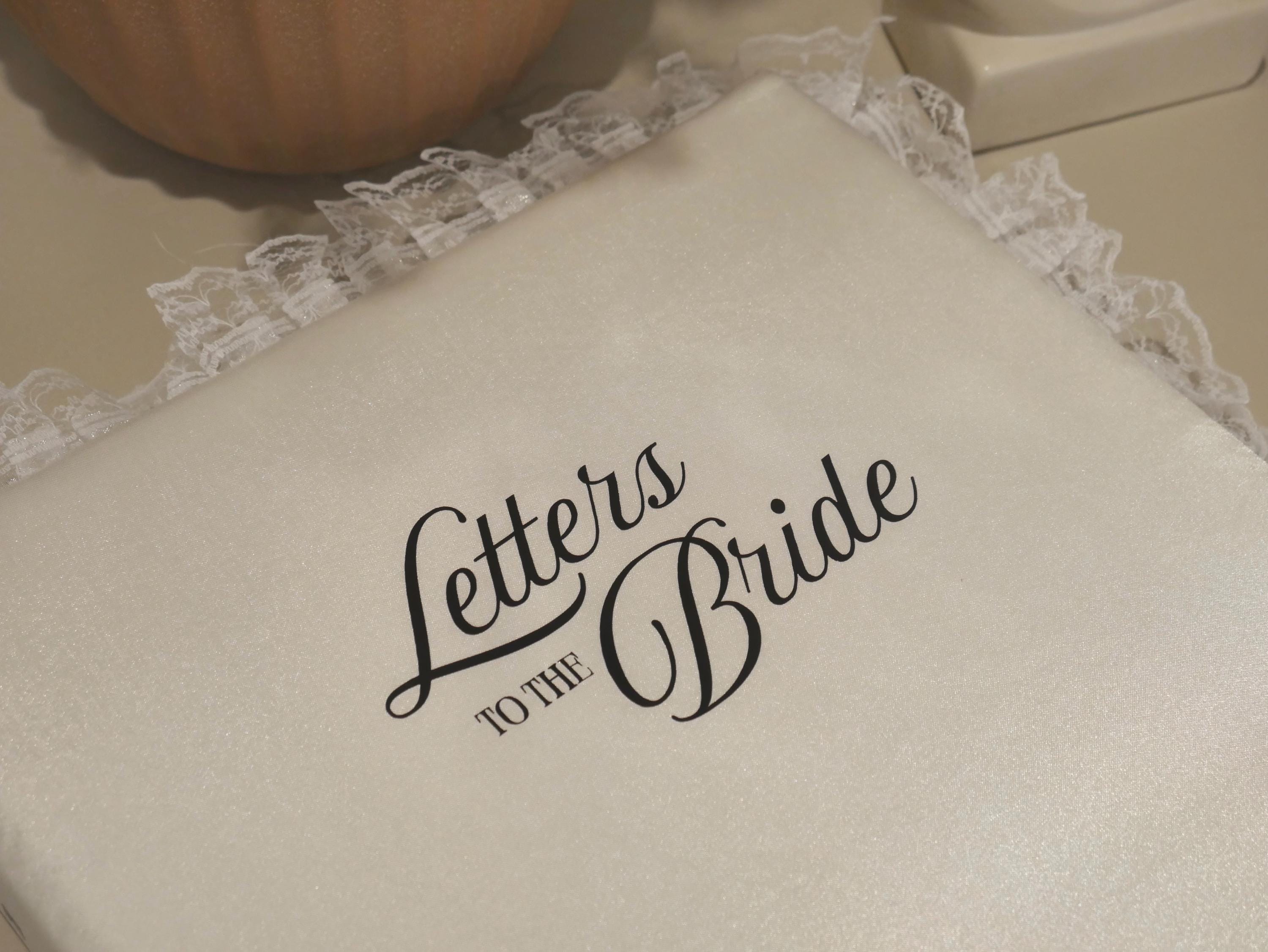 Custom Letters to the Bride Scrapbook | Charmeuse Satin Handmade ...