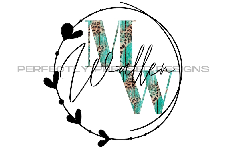 Wallen Monogram Cheetah PNG - Etsy