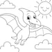 Pterodactyl Coloring Page: Dino Printable for Kids (PDF/PNG Download - Etsy
