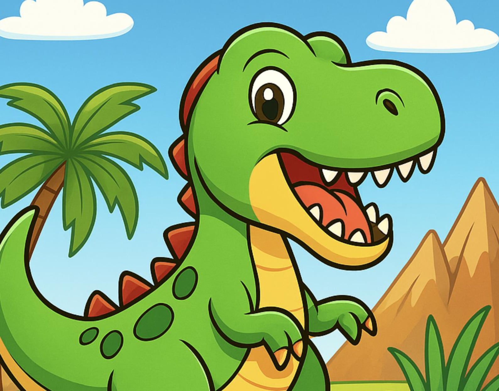 Cute T-rex Dinosaur Poster – Dino Friends Digital Wall Art for Kids - Etsy